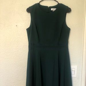 Calvin Klein | Dresses | Dark Green Calvin Klein Dress Nice Detail At ...